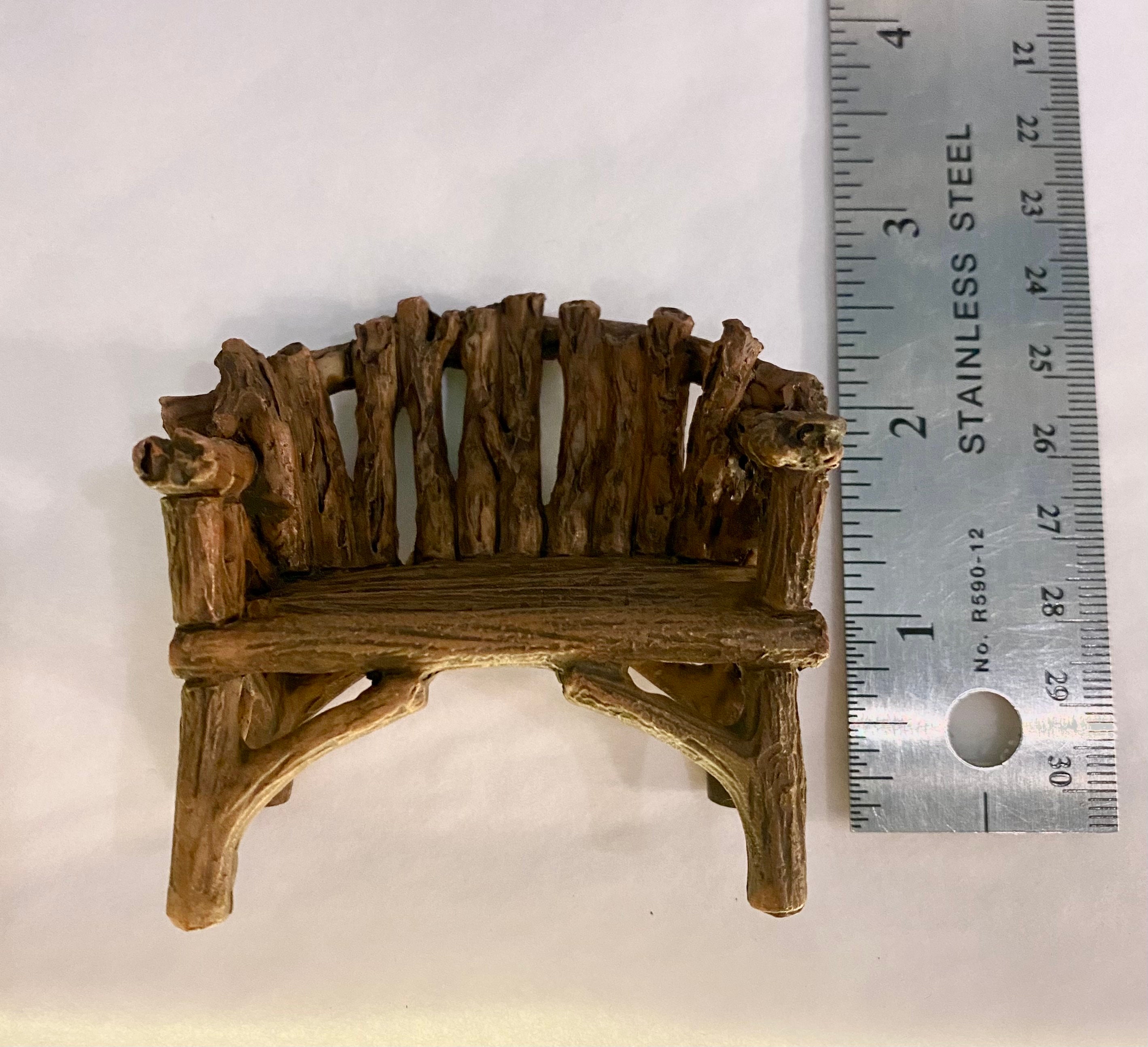 Miniature Fairy Garden Twig Bench Furniture - Etsy