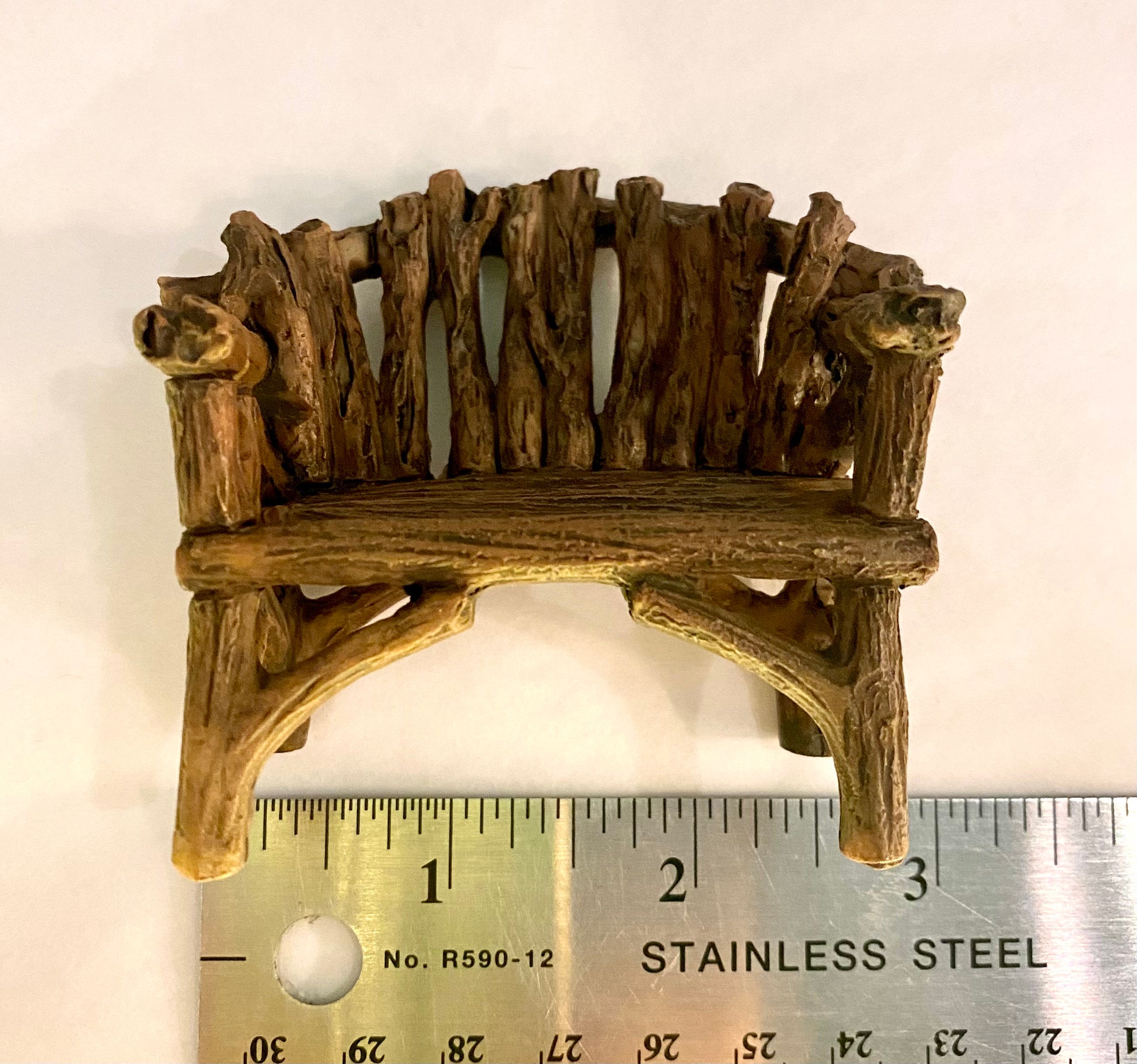 Miniature Fairy Garden Twig Bench Furniture - Etsy