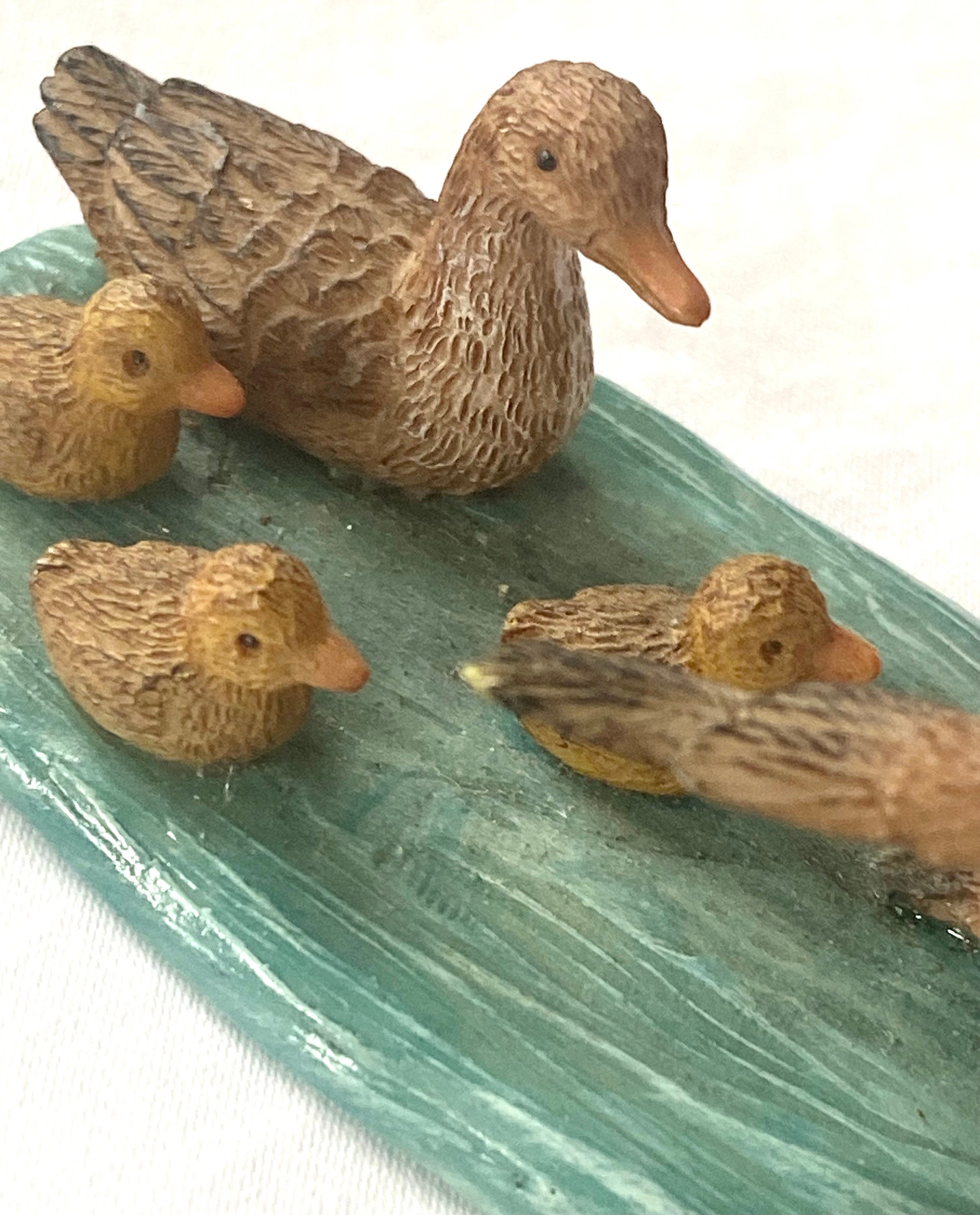 Miniature Mallard Duck Family for Fairy Garden. - Etsy