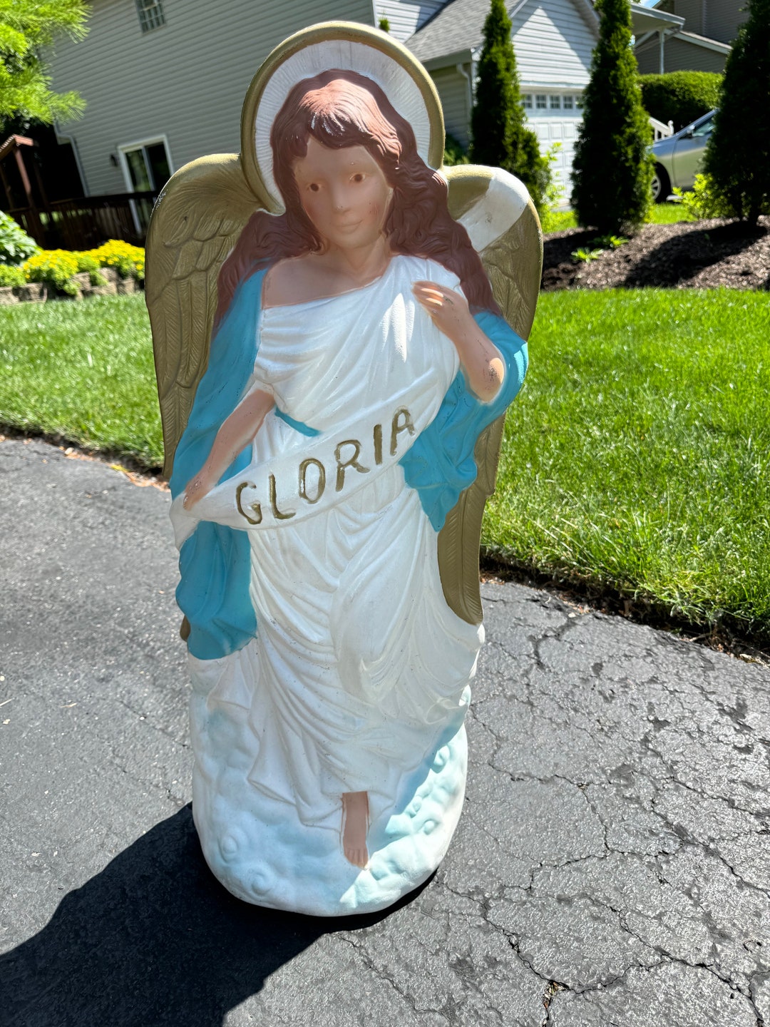 Rare TPI Gloria Angel Nativity Blow Mold - Etsy