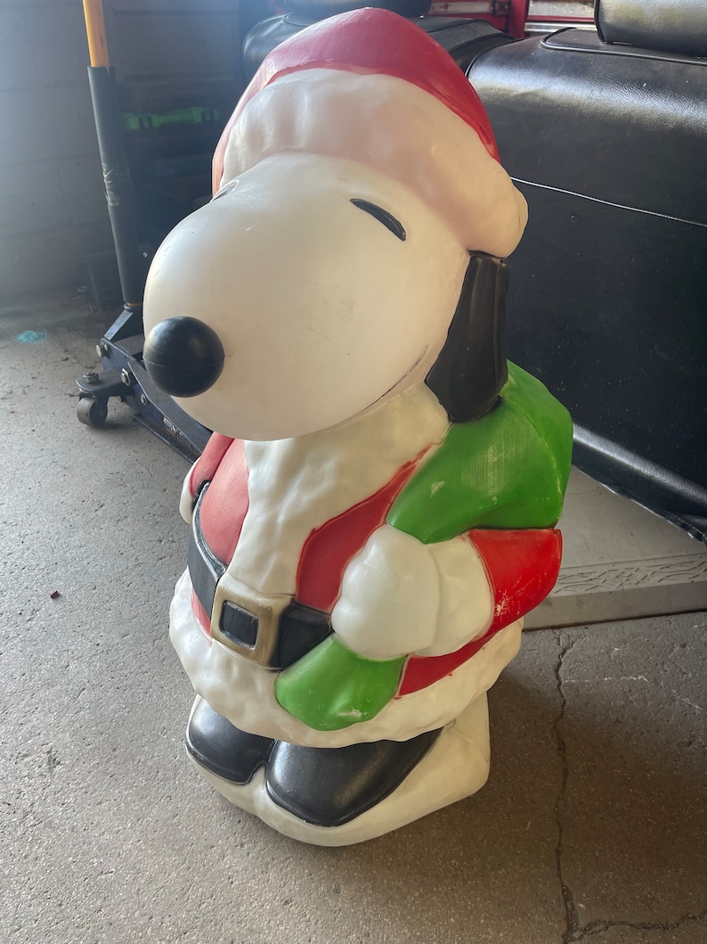 Christmas Santas Best Snoopy Peanuts Blow Mold - Etsy