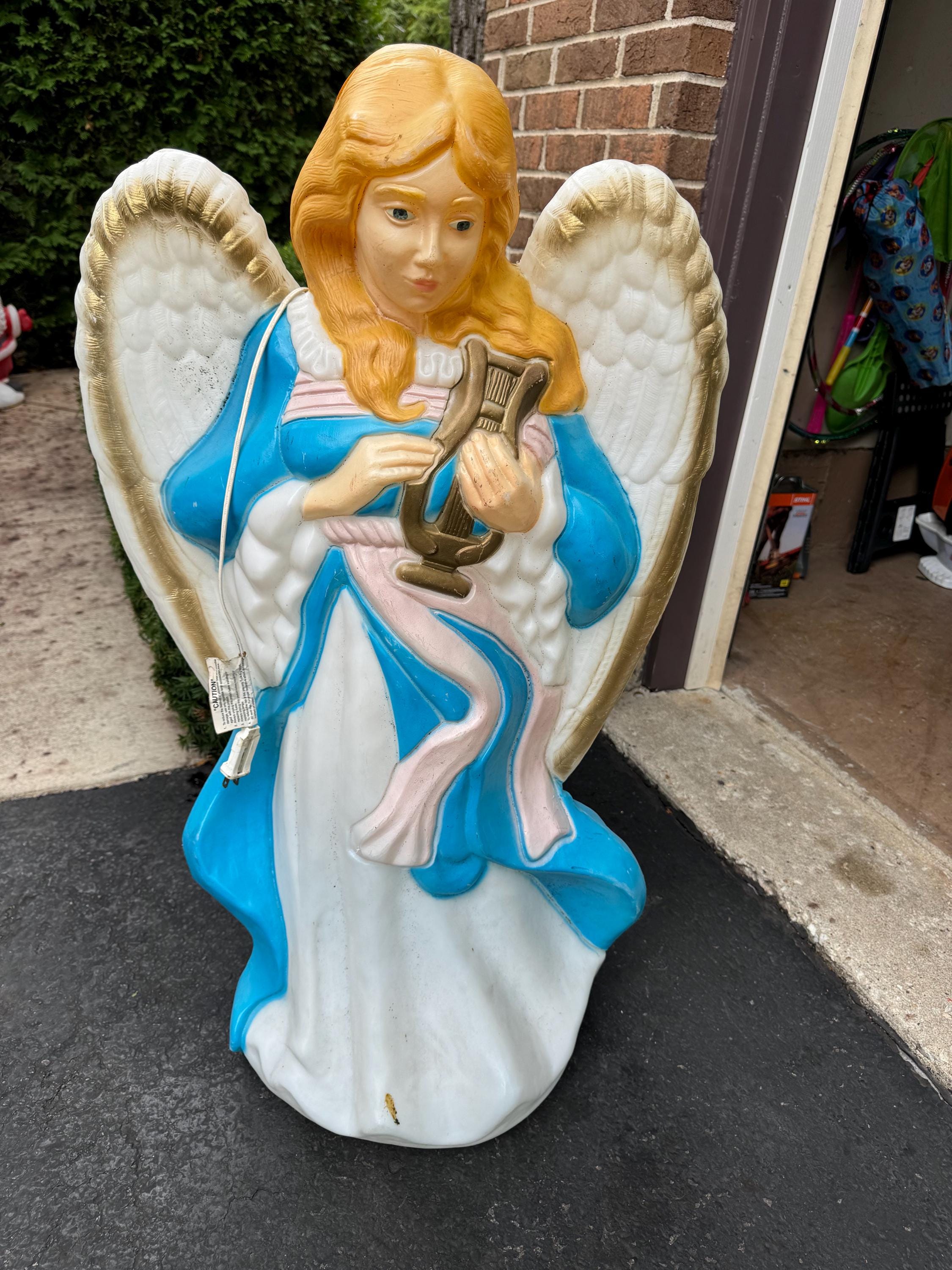 Christmas Santas Best Angel Blow Mold - Etsy