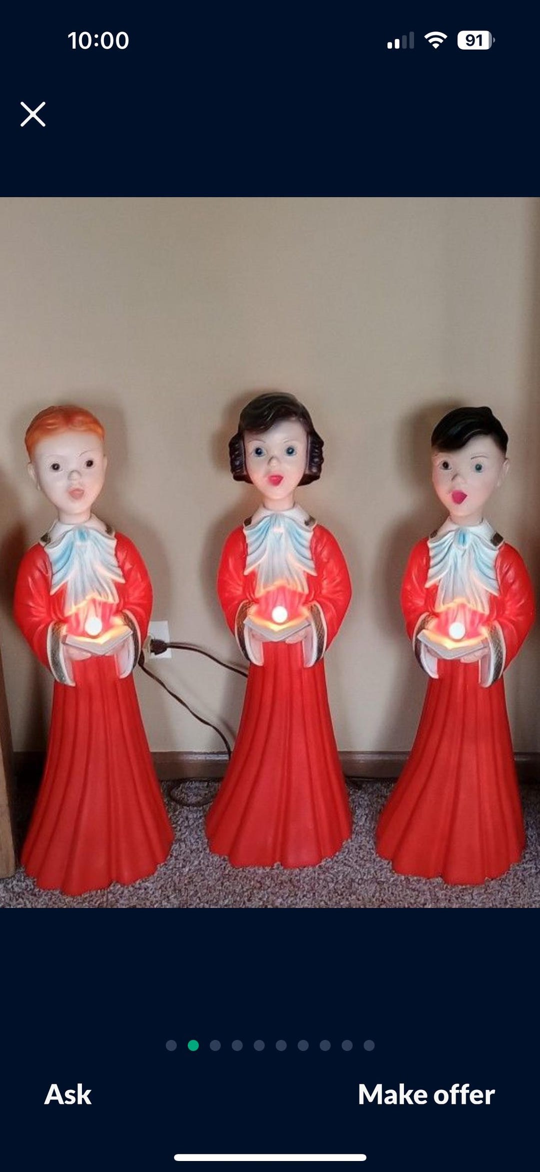 Super Rare Mold Craft Set of 3 Choir Singer Blow Molds - Etsy