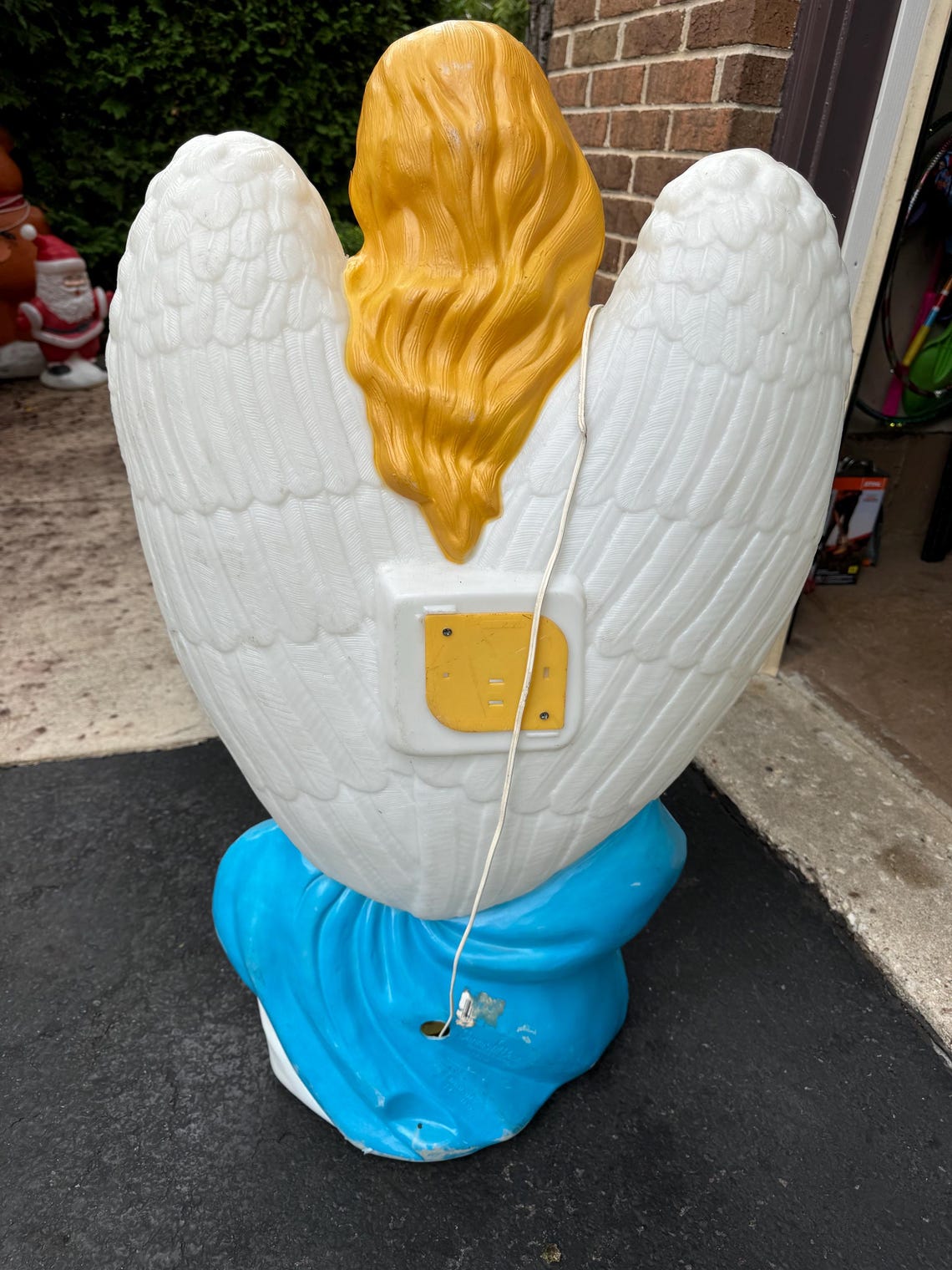 Christmas Santas Best Angel Blow Mold - Etsy