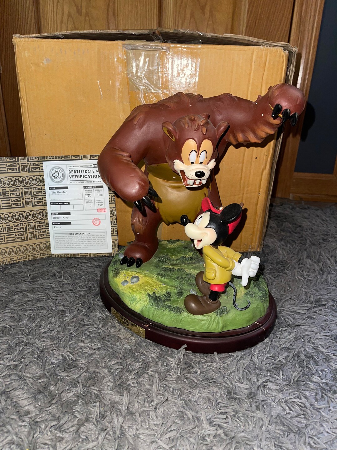Rare Disney Big Fig Mickey Mouse Statue - Etsy