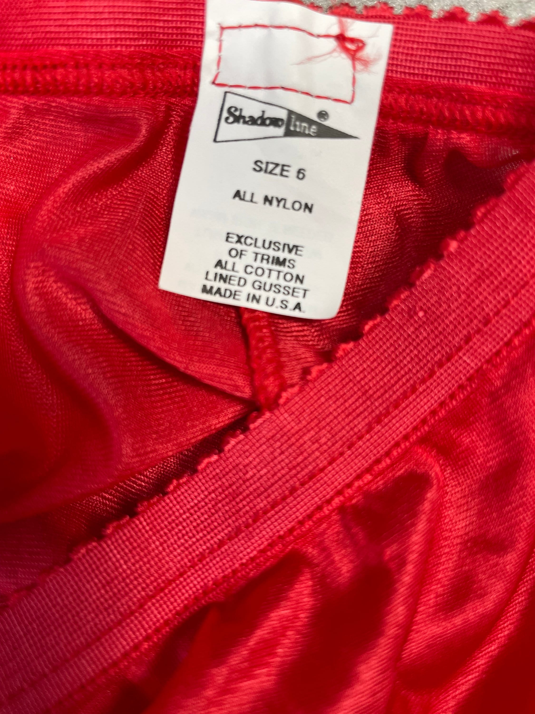 Vintage Shadowline 100% Nylon Sheer Granny Panties Cherry Red Size 6 - Etsy