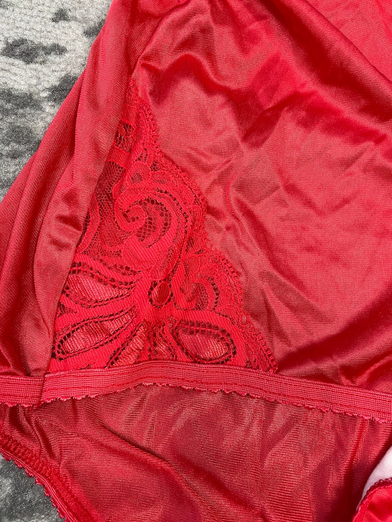 Vintage Shadowline 100% Nylon Sheer Granny Panties Cherry Red Size 6 - Etsy
