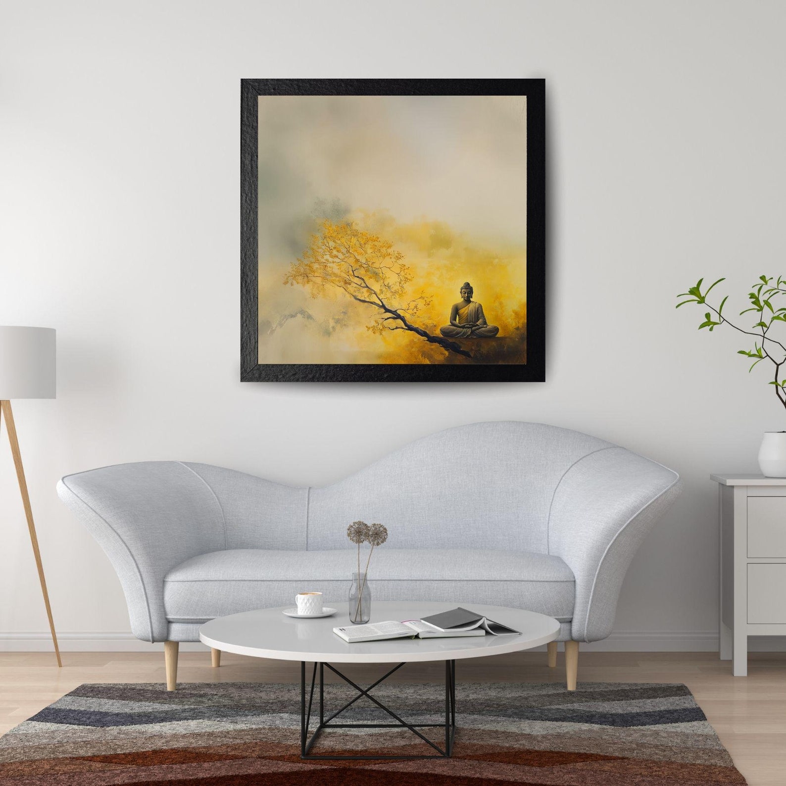 Wall Art - the Symbol of Patience - Buddha Painting - Etsy