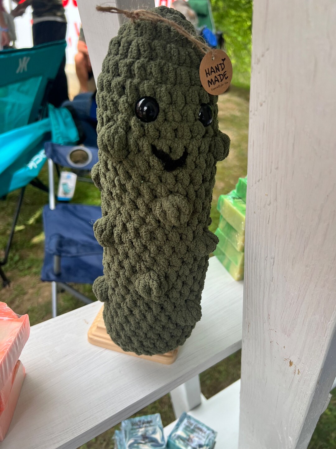 Crochet Pickle, Pink Pickle Plushie, Pickle Plush Toy, Crochet Pickle ...