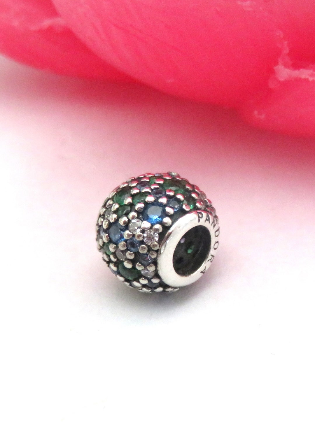 Pandora Sterling Silver Ocean Mosaic Pave Charm - Etsy