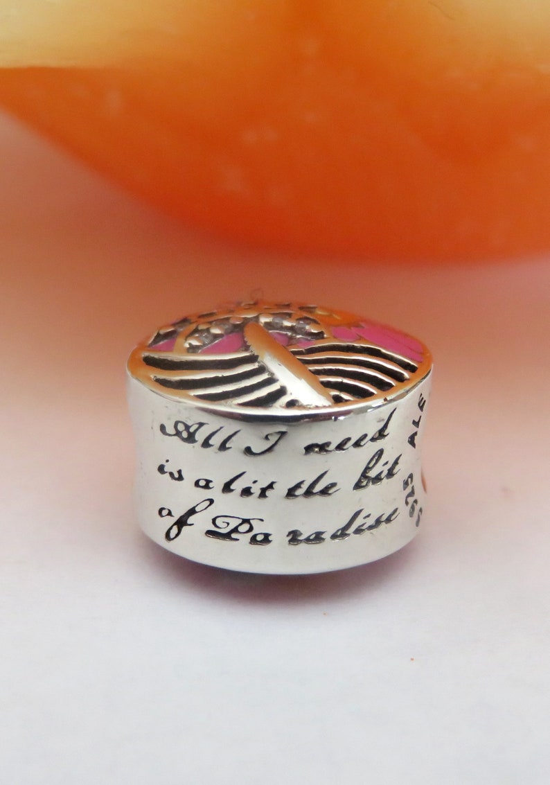 Pandora Sterling Silver Tropical Sunset CZ Charm - Etsy