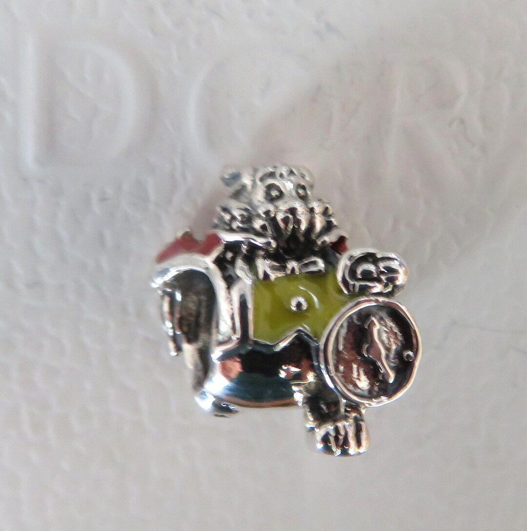 Pandora Sterling Silver Disney Alice's White Rabbit, Red & Yellow ...