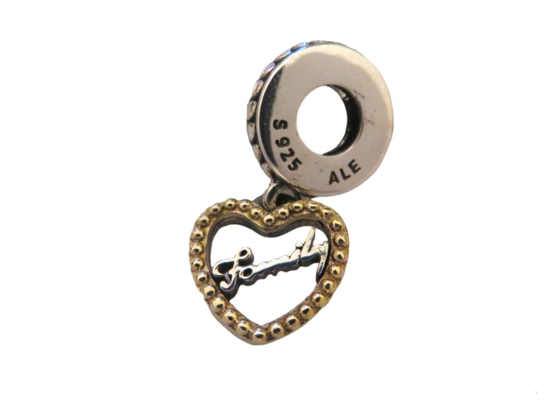 Pandora Sterling Silver Two Tone Family Dangle Charm - Etsy