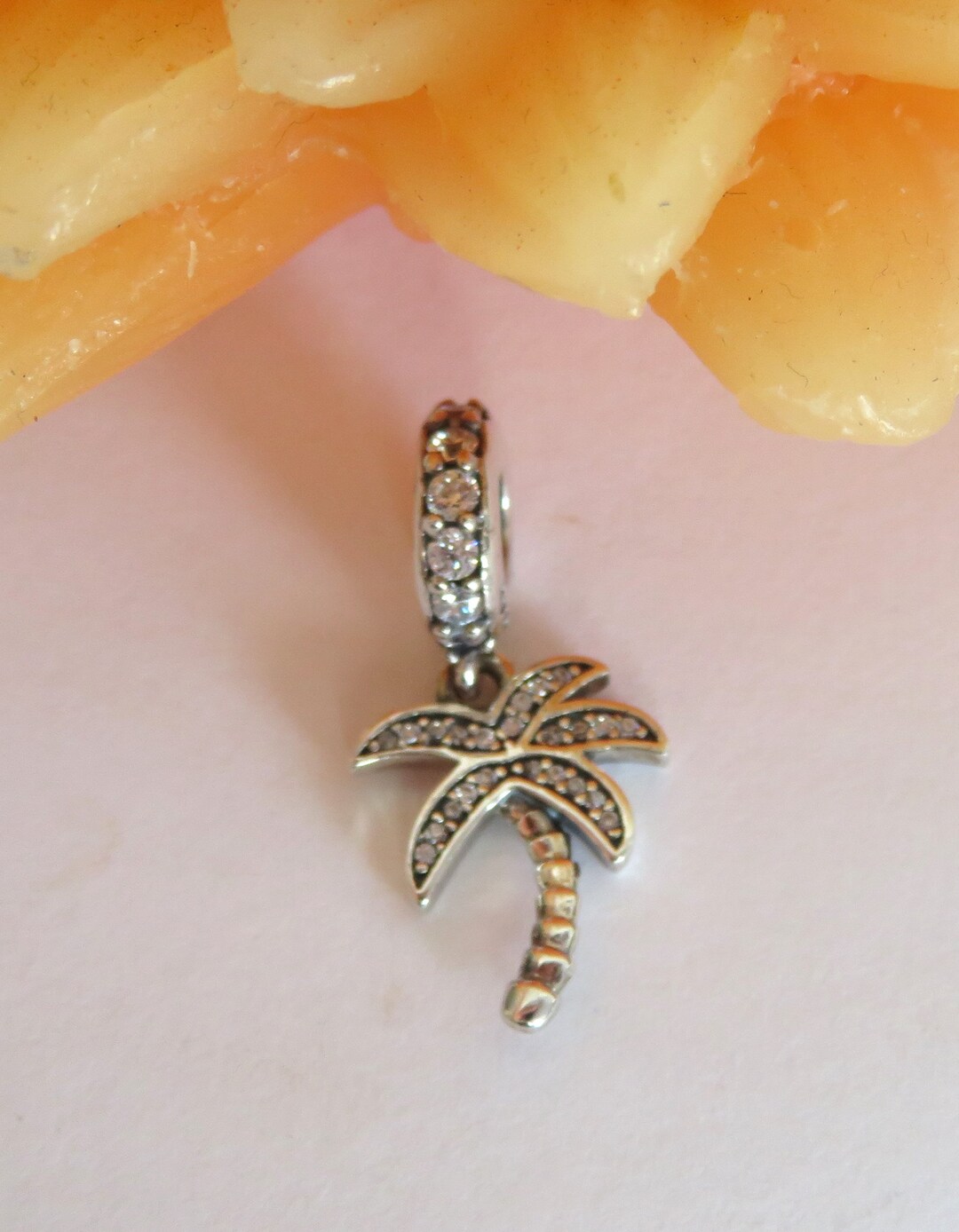 Pandora Sterling Silver Sparkling Palm Tree CZ Charm - Etsy