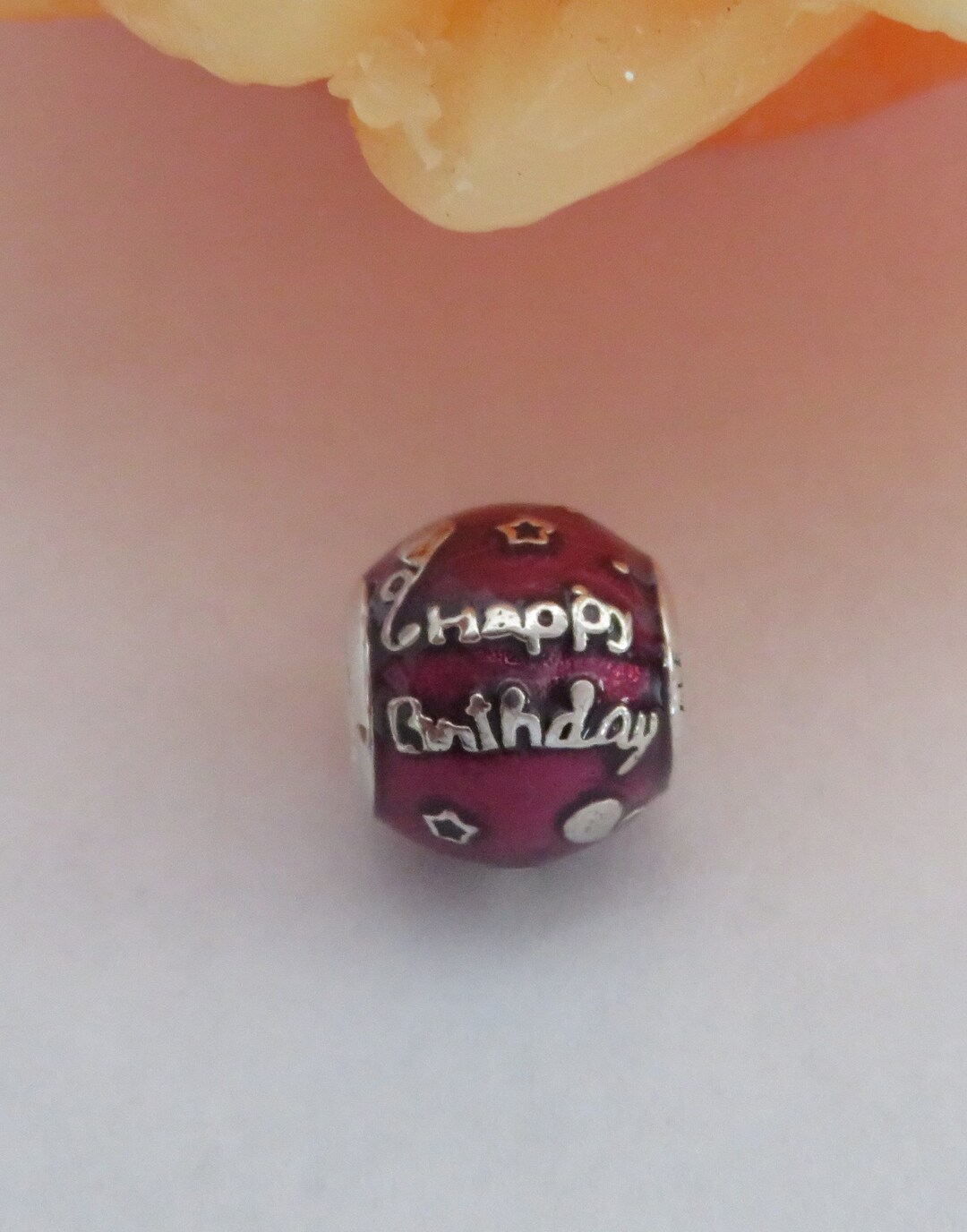 Pandora Sterling Silver Happy Birthday Celebration Enamel Charm RARE - Etsy