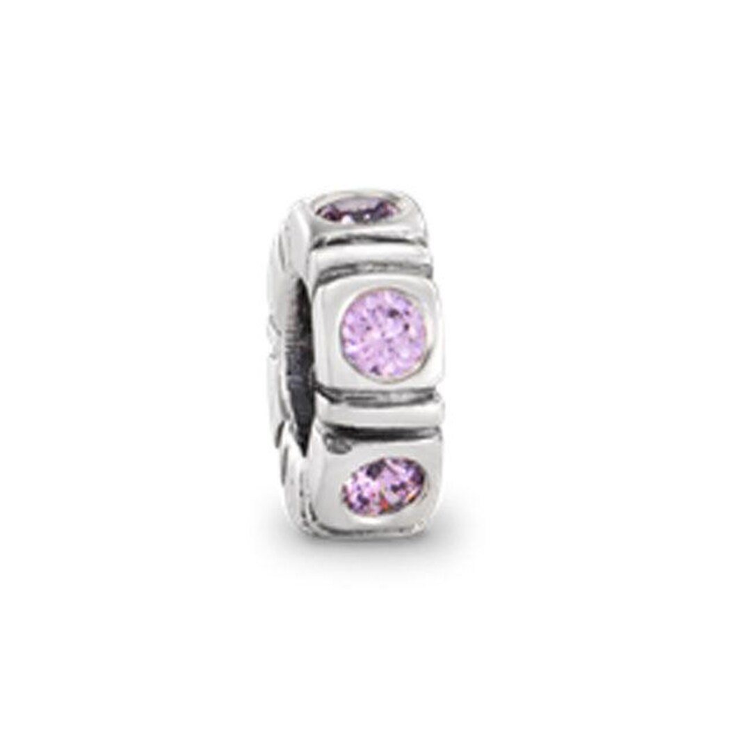 Pandora Sterling Silver Trinity Pink Northern Lights CZ Spacer Charm ...