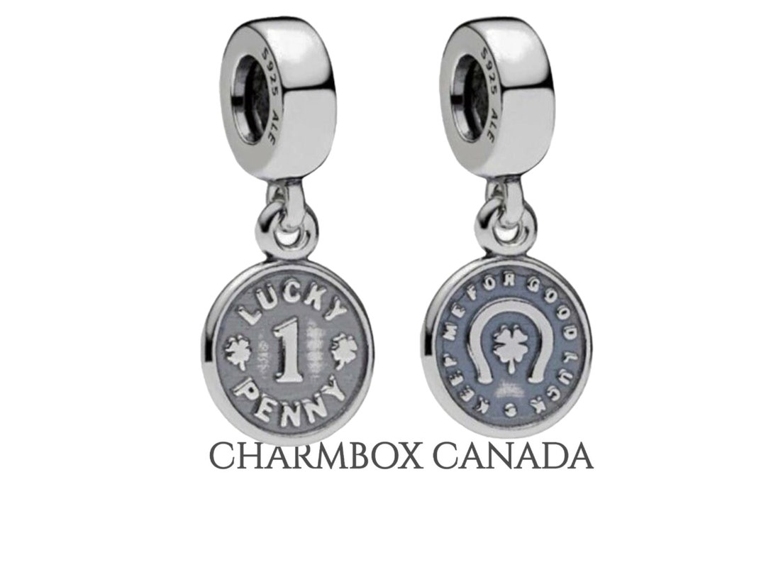 Pandora Sterling Silver Lucky Penny, Keep Me for Good Luck Dangle Charm ...