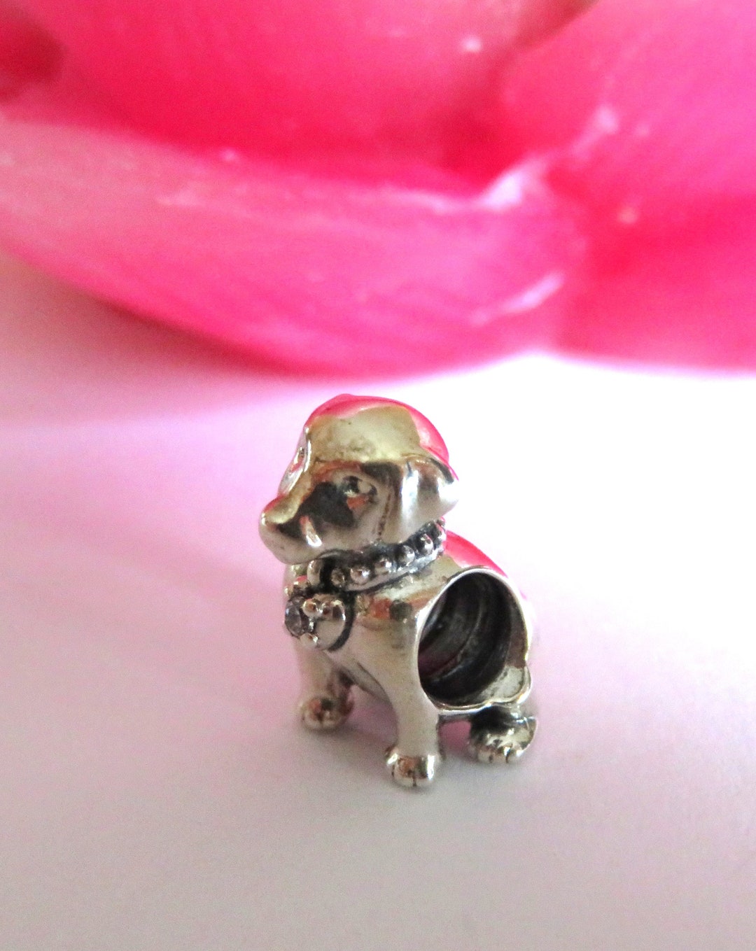 Pandora Sterling Silver Labrador Retriever Dog CZ Charm Retired - Etsy