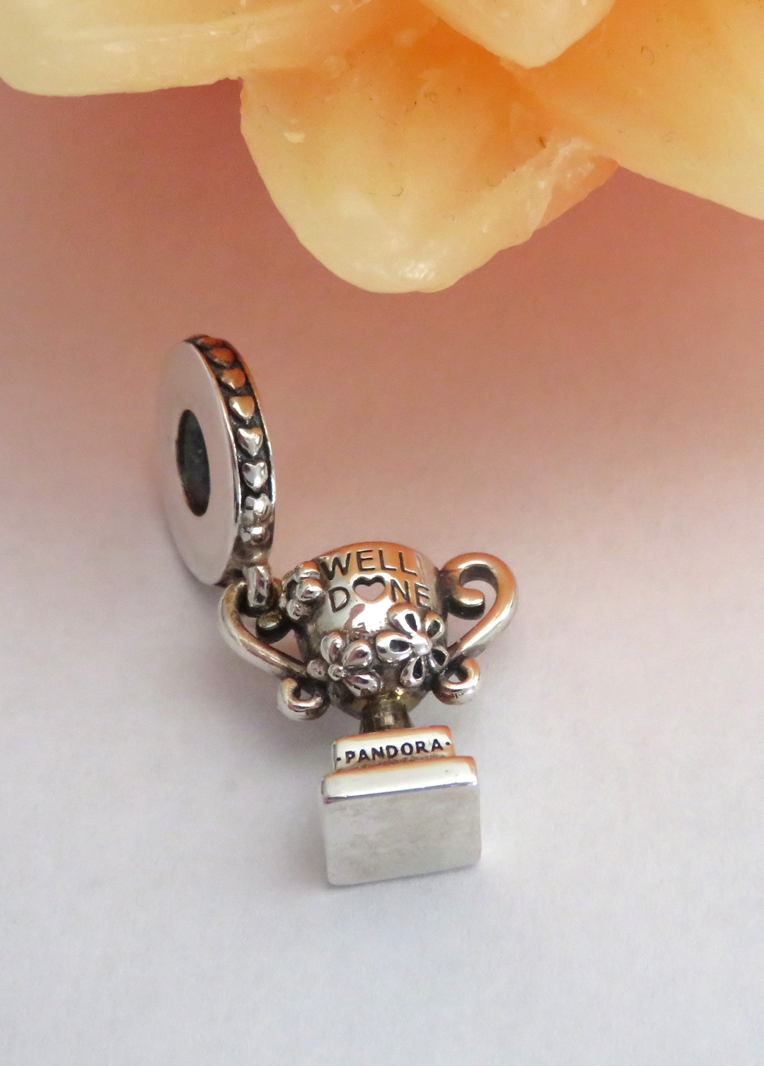 Pandora Sterling Silver Achievement Trophy Dangle Charm - Etsy
