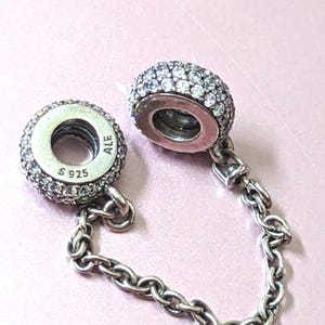 Pandora Sterling Silver Inspiration Clear CZ Safety Chain - Etsy