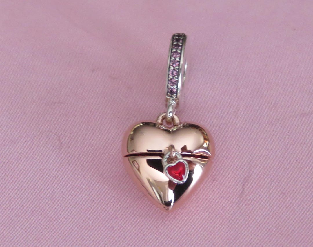Pandora Sterling Silver Reveal Your Love Heart Locket Pendant Charm - Etsy