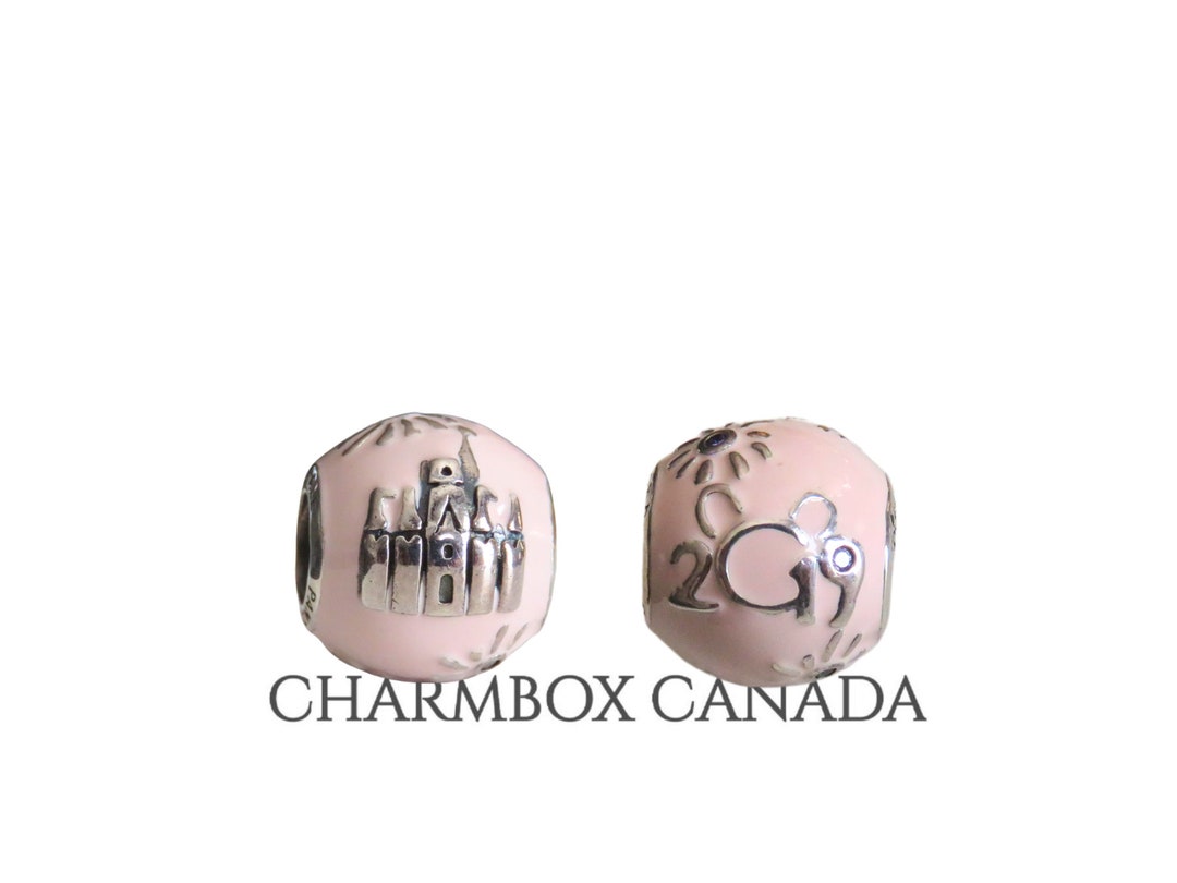 Pandora Sterling Silver Disney Parks Fantasyland Castle pink Family Fun ...