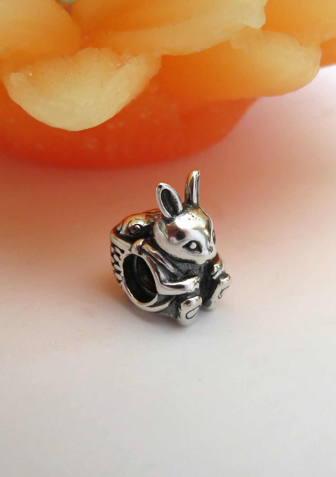 Pandora Sterling Silver Pandora Sterling Silver Easter Bunny Charm - Etsy