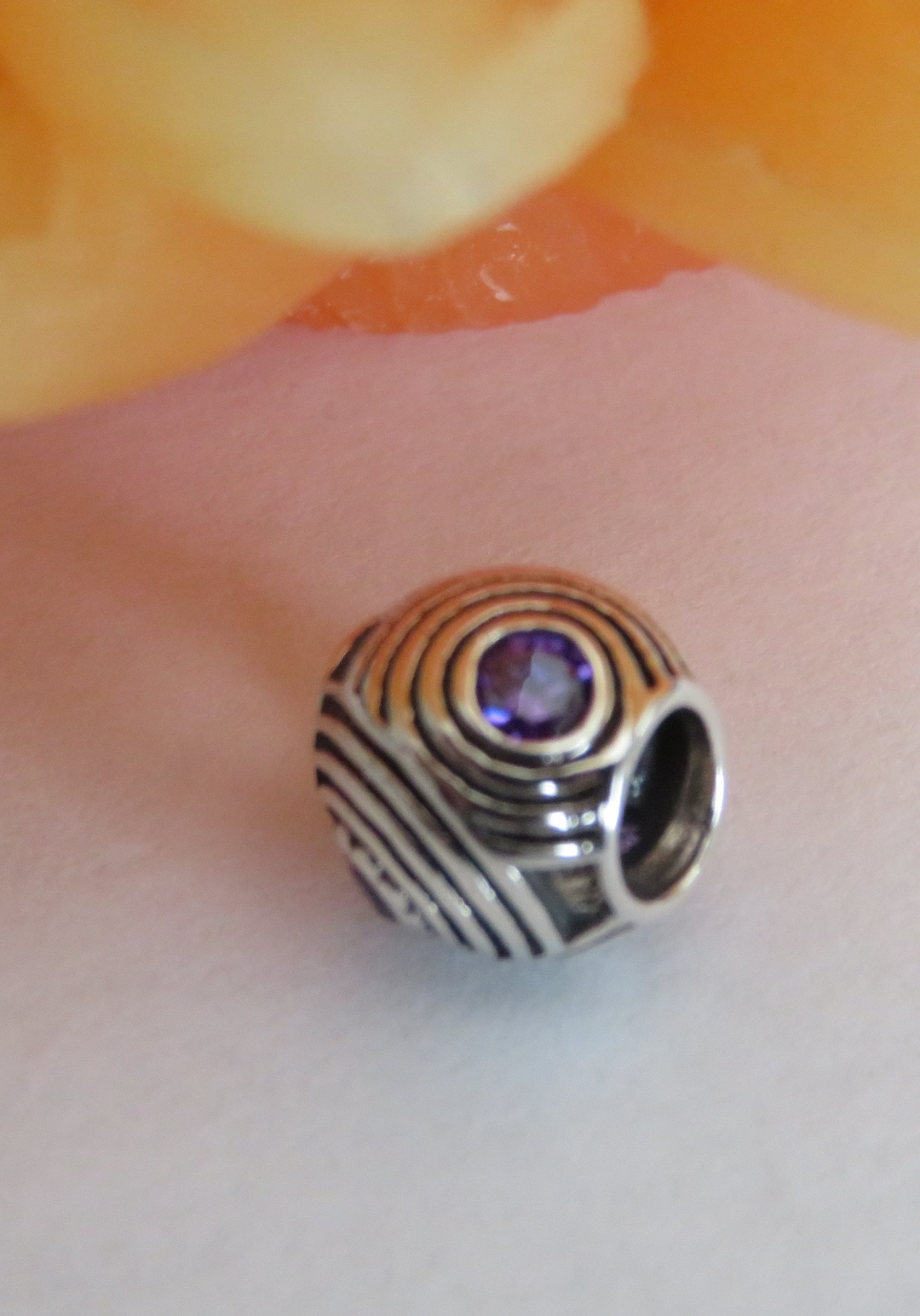Pandora Sterling Silver Pandora Hypnotic Purple Amethyst CZ Circles ...