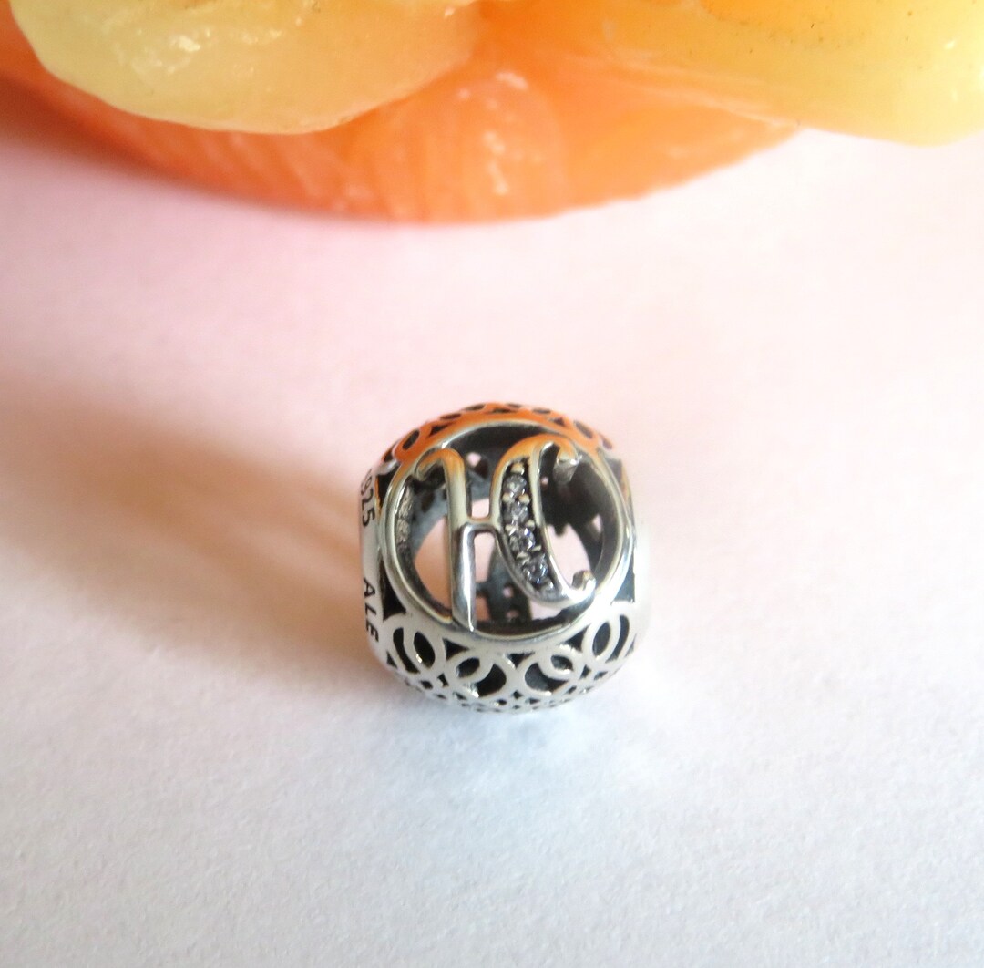 Pandora Sterling Silver Letter H CZ Charm - Etsy