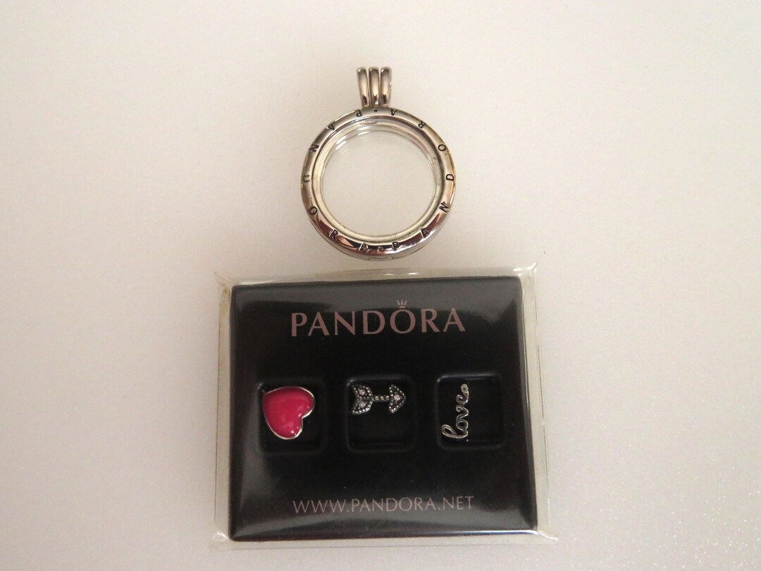 Pandora Sterling Silver Small Floating Locket With Love Emotions Petite ...