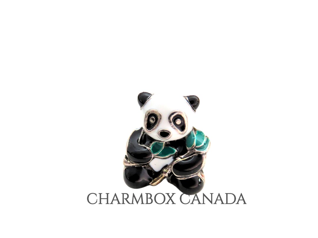 Pandora Sterling Silver Sweet Panda Enamel Charm - Etsy
