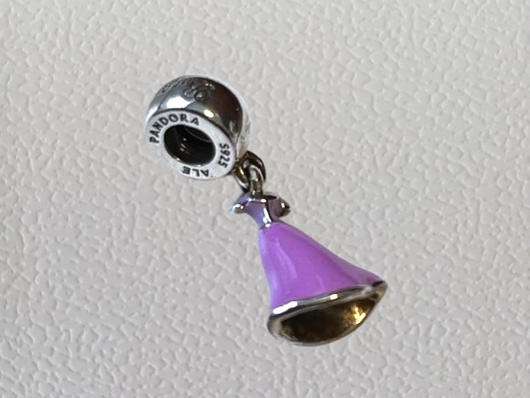 Pandora Sterling Silver Disney Rapunzel's Dress Charm - Etsy