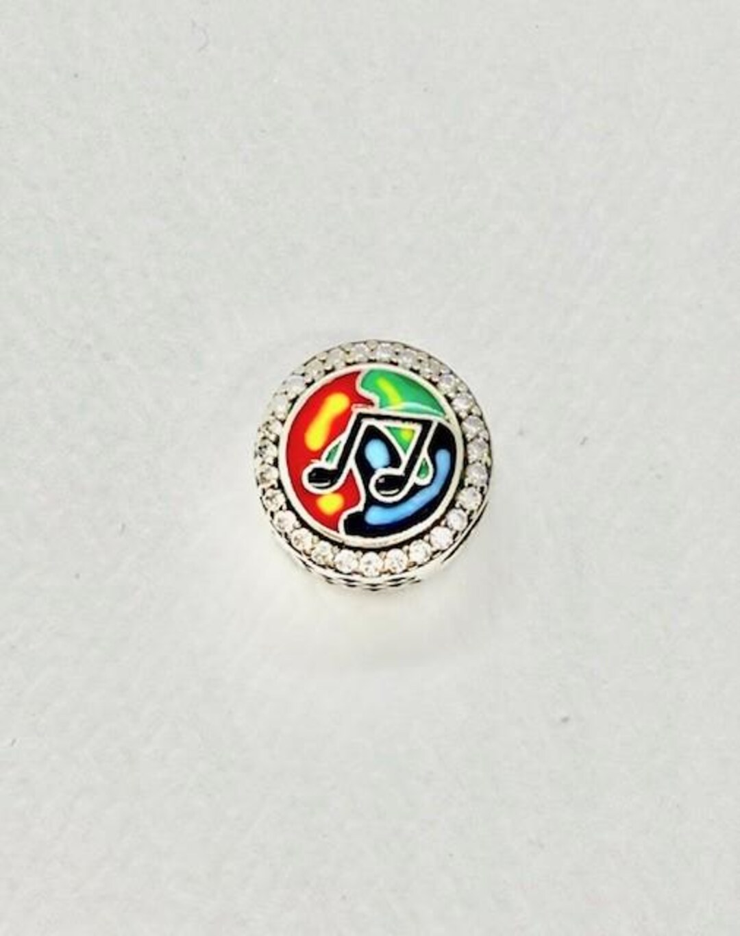 Pandora Sterling Silver Music NOTE CZ Charm - Etsy