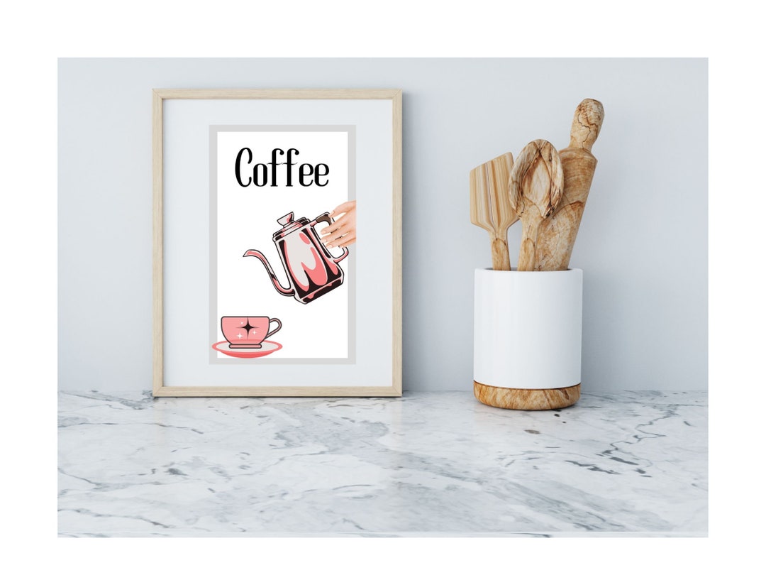 Digital Coffee Bar Retro Download - Etsy