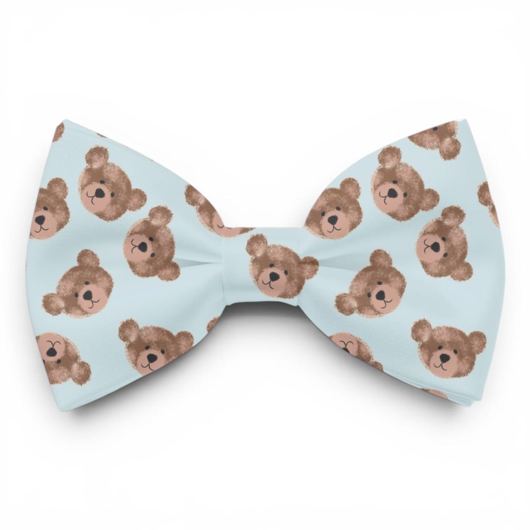 Teddy Bear Pet Bow Tie, Over Collar Neckwear - Etsy