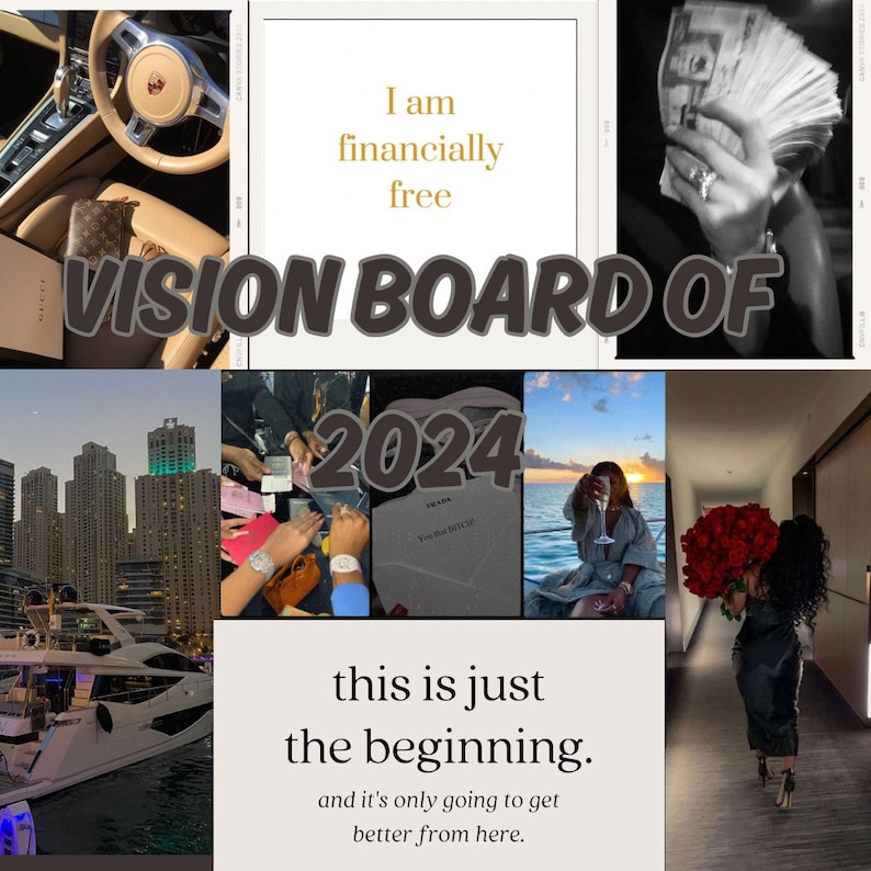 THE BEST Printable Vision Board of 2024 - Etsy