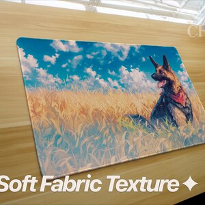Dogmeat Dog Desk Mat German Shepherd Mouse Pad XL Large Gaming Desk Mat ...