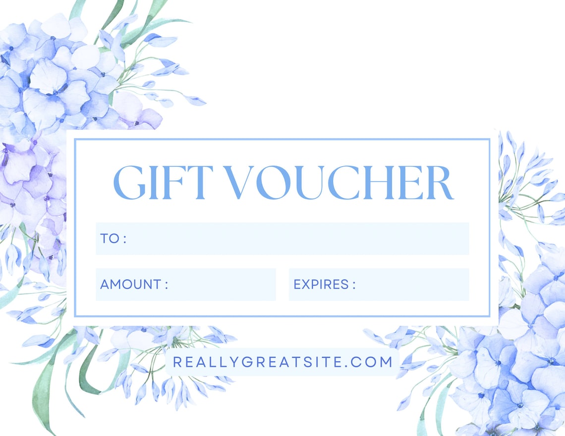 Gift Certificate, Gift Card, Printable, Gift Certificate, Digital Gift ...