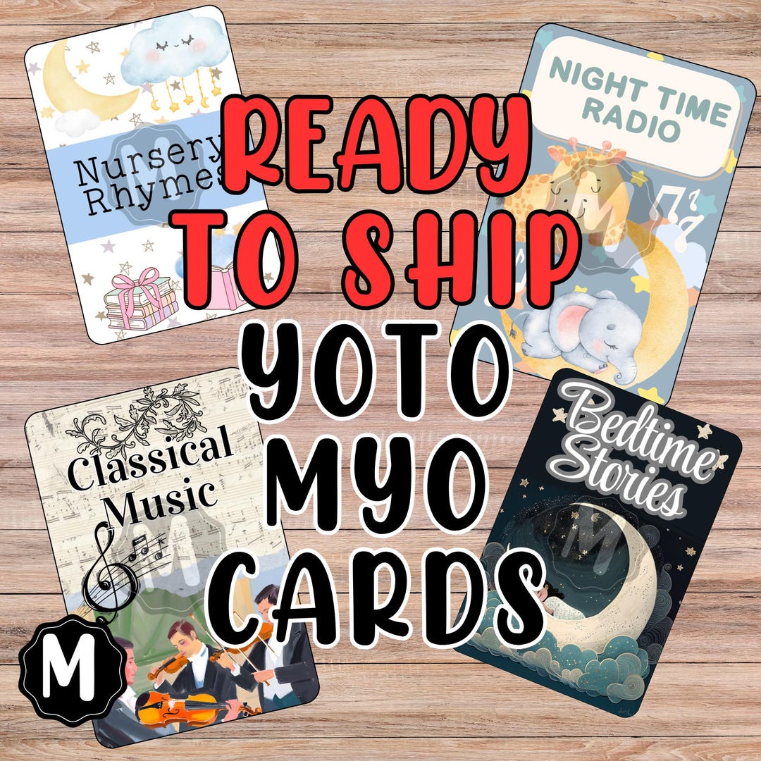 Yoto MYO Card Labels - READY to SHIP - Calm / Night Time/ Sleepy ...