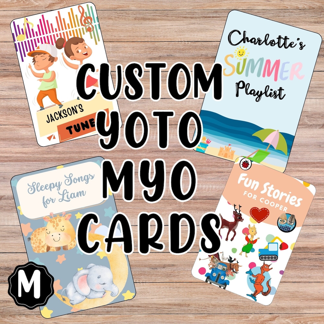 Custom Yoto MYO Card Labels Designed, Printed, & Shipped to You - Etsy