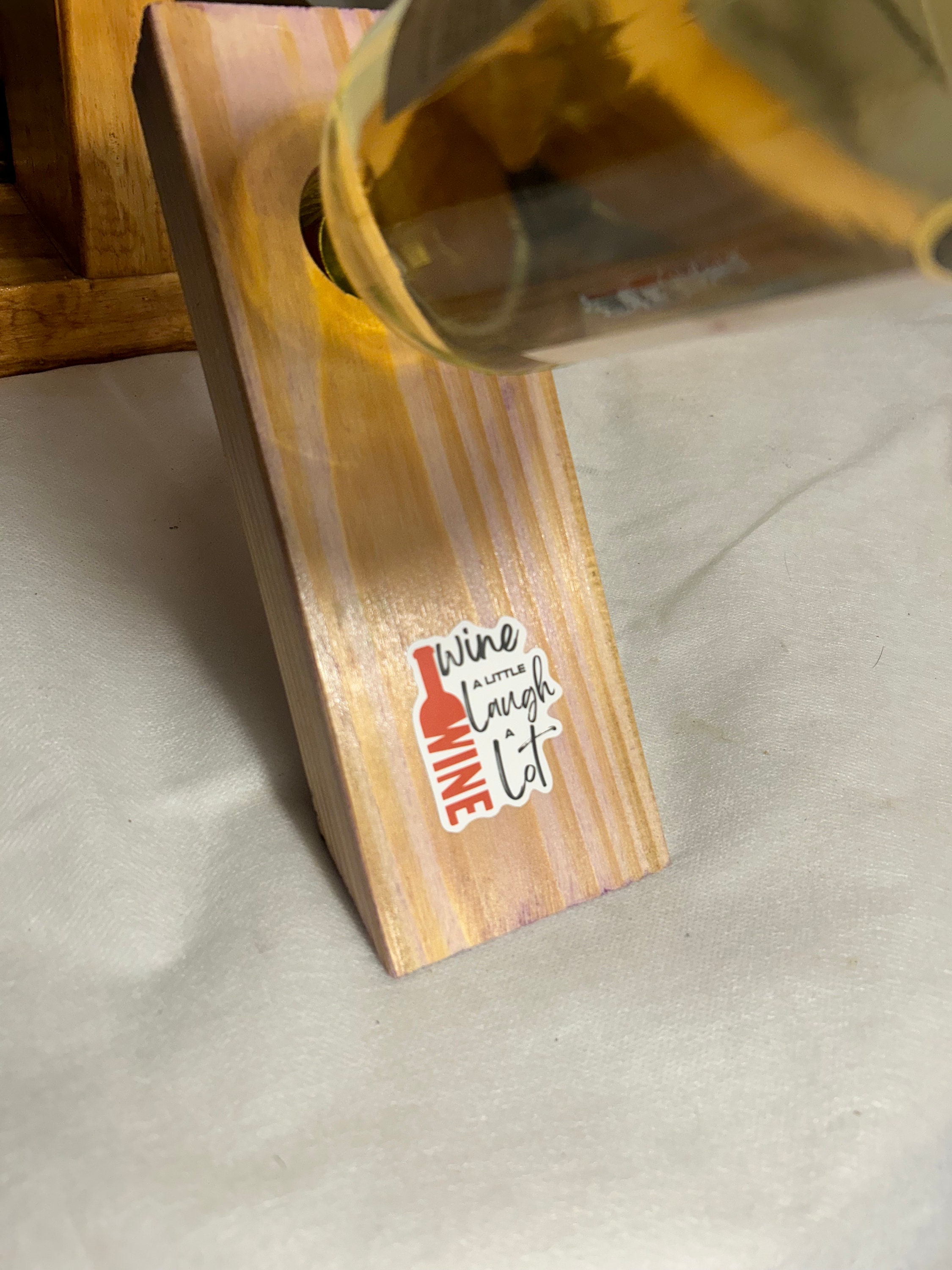 2x4 Floating Wine Bottle Holder - Etsy