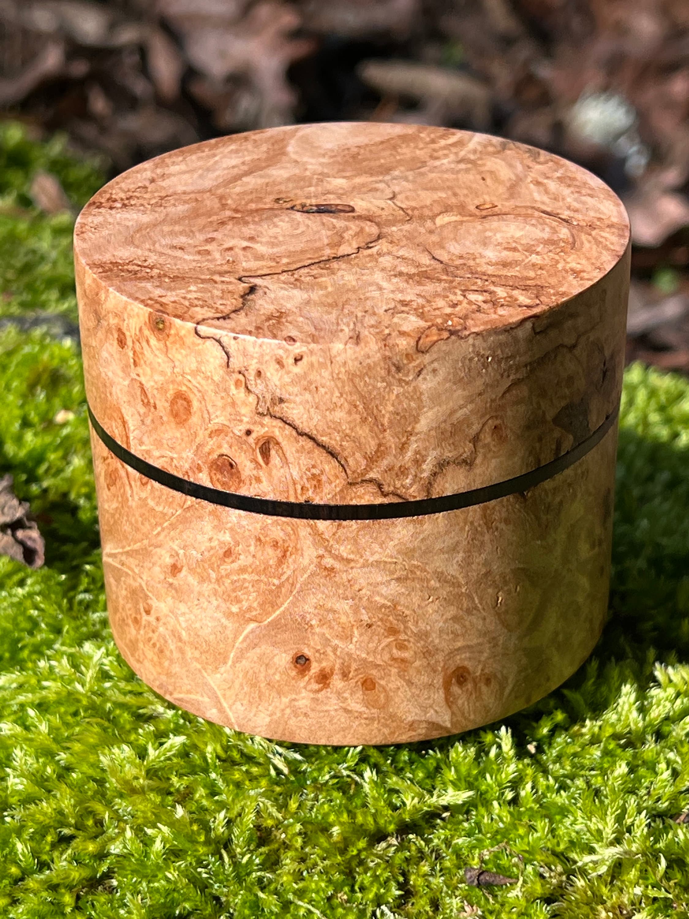 Spalted Maple Burl Box With African Blackwood #0106 - Etsy