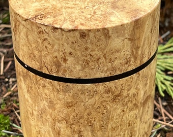 Figured Spalted Maple Box With African Blackwood 0109 - Etsy