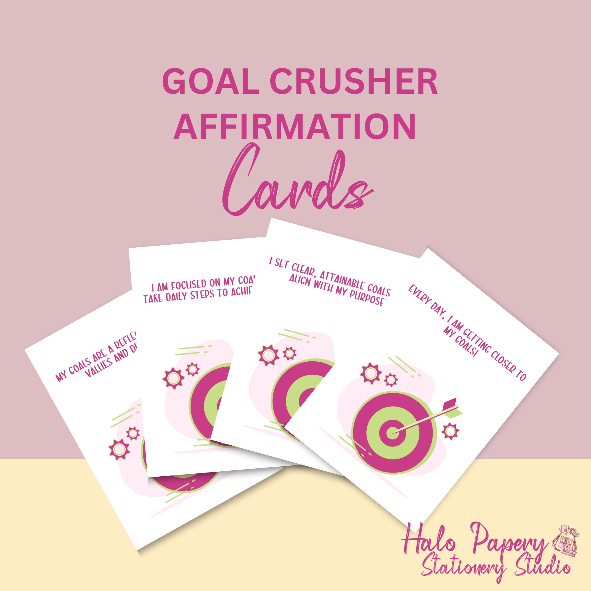 Goal Crusher Affirmation, Success, Productivity Boost, Focus, Achieve ...