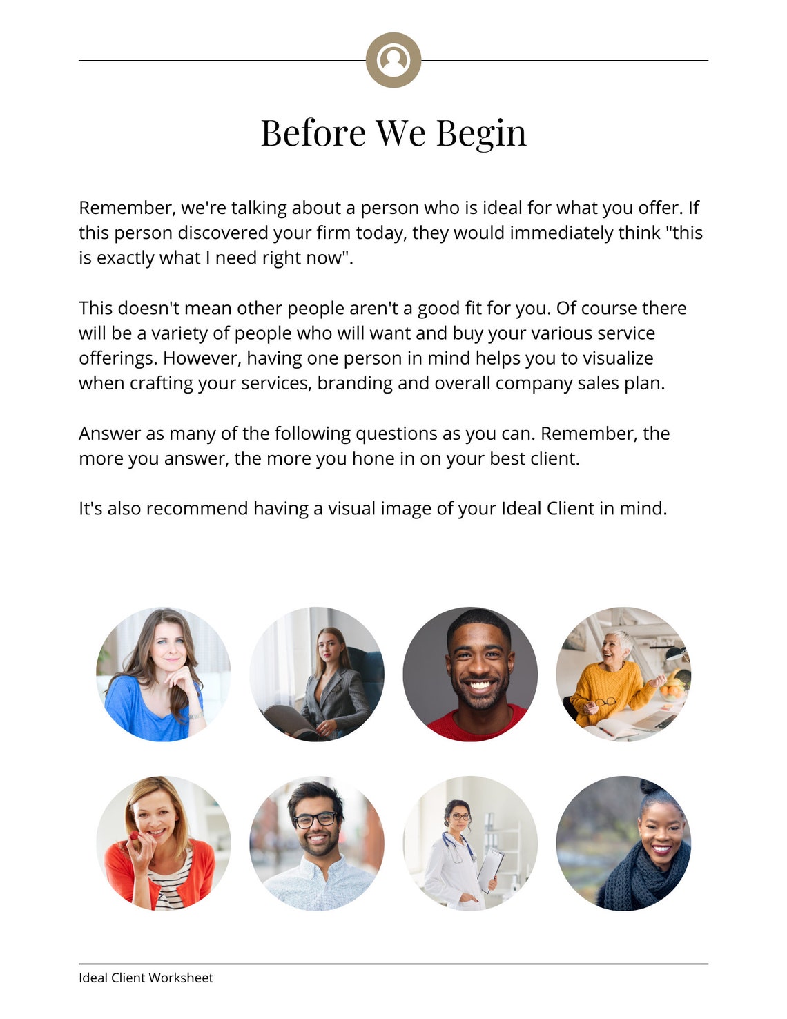 Define Your Ideal Client Workbook - Etsy