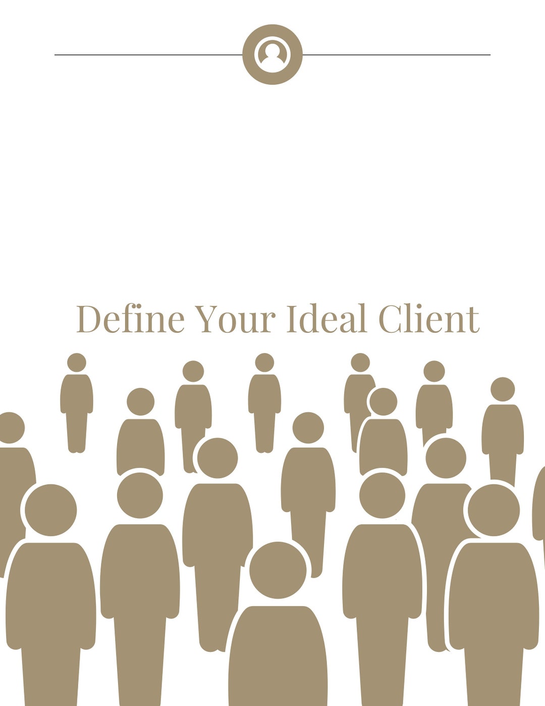 Define Your Ideal Client Workbook - Etsy