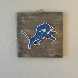 Detroit Lions String Art Ready to Ship - Etsy