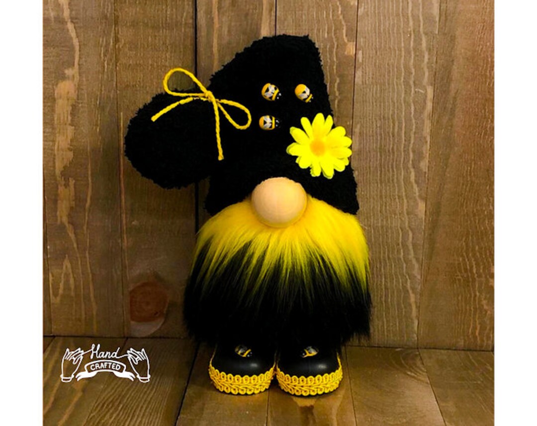 Faceless Bumblebee Indoor Gnome Spring Gnomes Handcrafted Gnomes ...