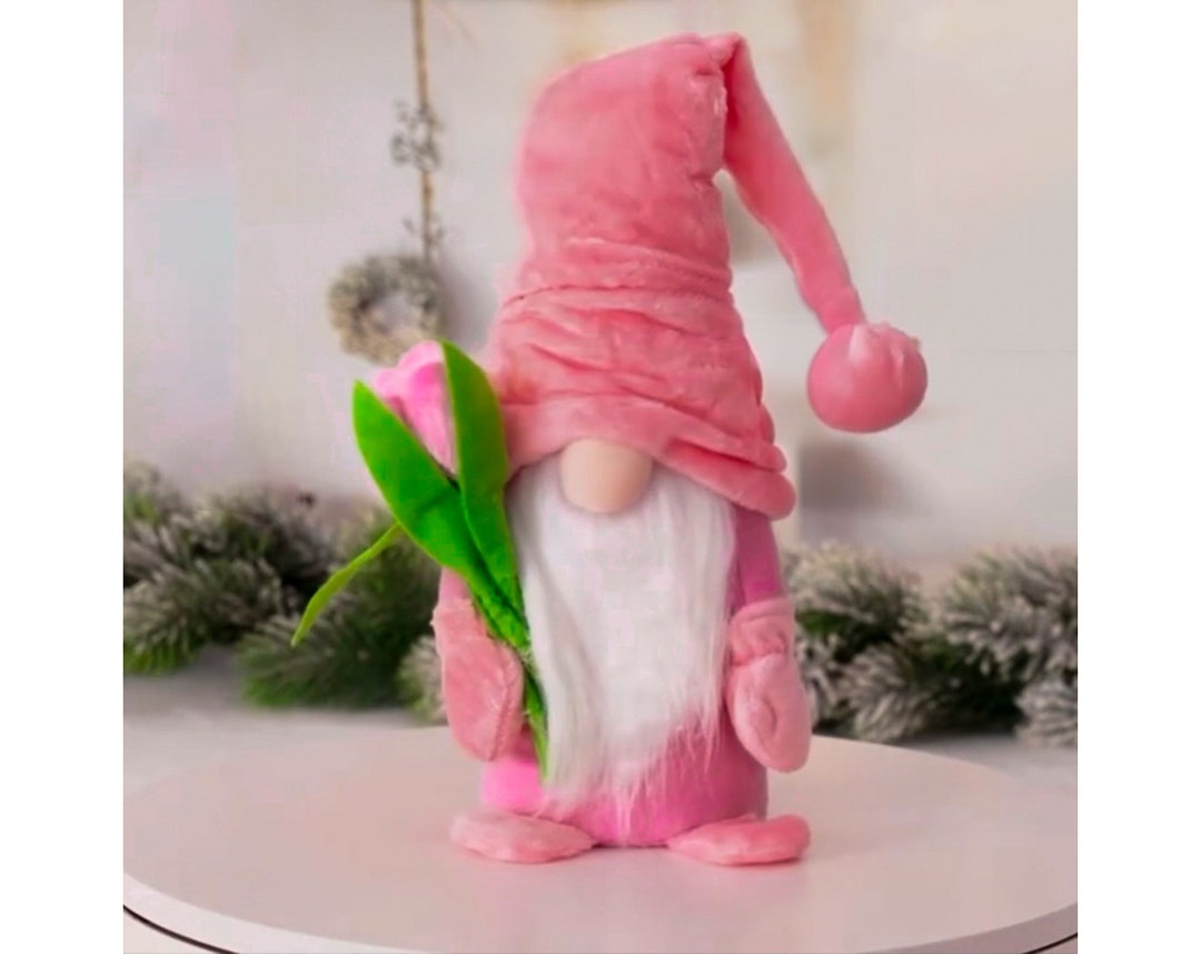 Spring Tulip Gnomes Spring Gnomes Spring Decor Pink Gnomes - Etsy