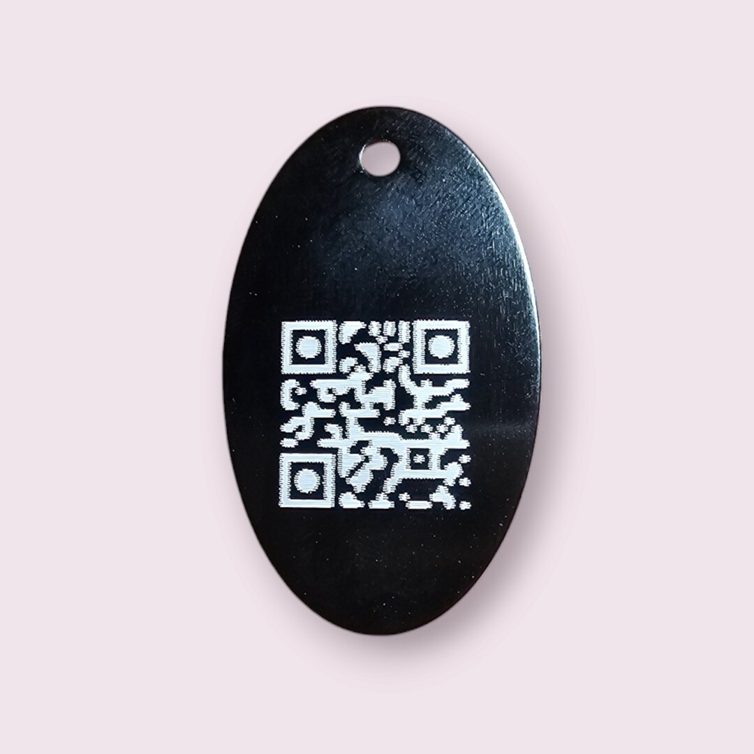 QR Code Pet ID Tag - Etsy